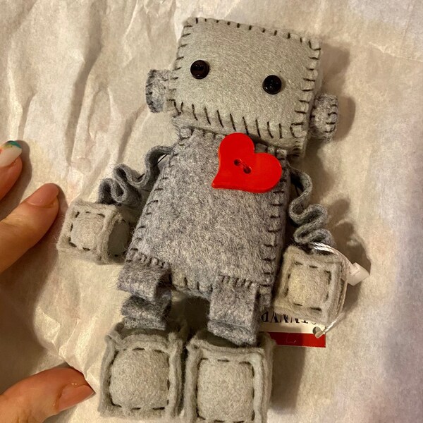Felt Robot Plush Pattern PDF - Instant Download - DIY Stuffed Plushie ...