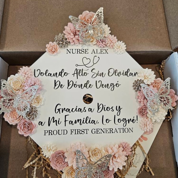 Plain Graduation Cap Topper | 2023 Graduation | Custom Plain Grad Cap ...