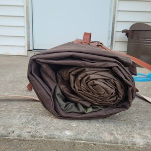 Artisanal Bushcraft Oilskin Tarp Handmade Waxed Cotton Canvas Nessmuk ...