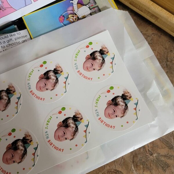 Kids Birthday Sticker｜personalized Birthday Sticker｜custom Kid Birthday ...