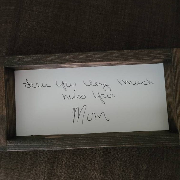 Handwritten Note, Handwritten Keepsake, Loved Ones Handwriting ...