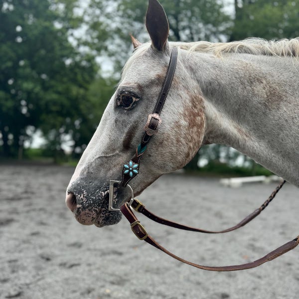 Draft Black and Rose Gold One Ear Headstall - Etsy