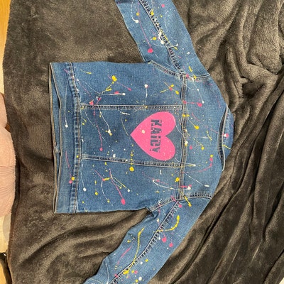 Custom Splatter Painted Denim Jacket FREE SHIPPING - Etsy