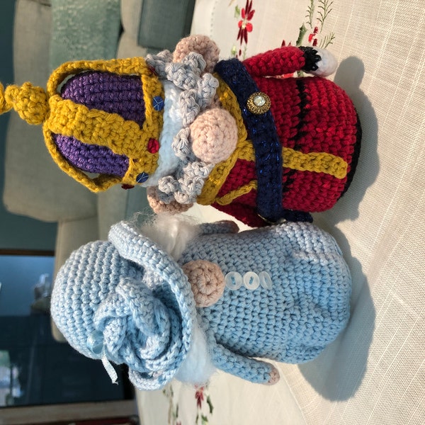 King Charles III Coronation Gnome Crochet Pattern, Charles III and ...