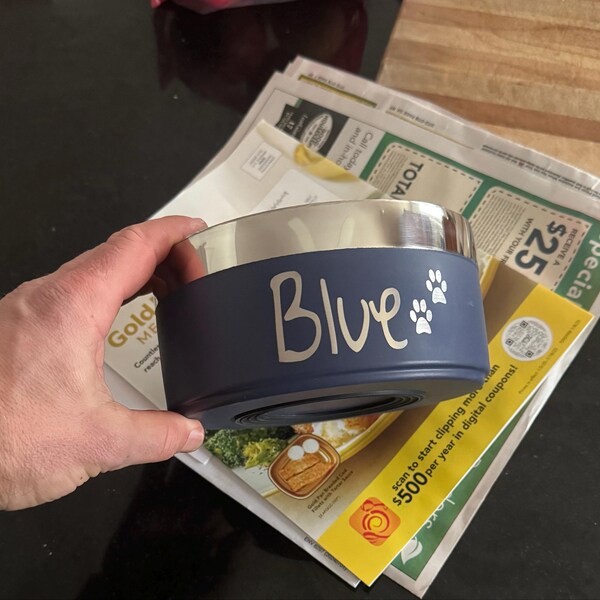 Custom Dog Bowl,personalized Dog Food Bowl With Name,dog Food/water ...