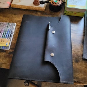 Leather Notebook Cover A6leather Notebook Covera5 Notebook | Etsy