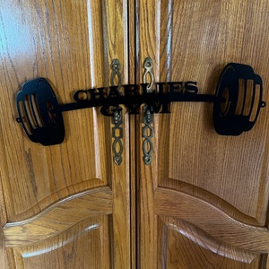 Personalized Gym Sign Weights Sign Metal Fitness Sign Garage Sign ...