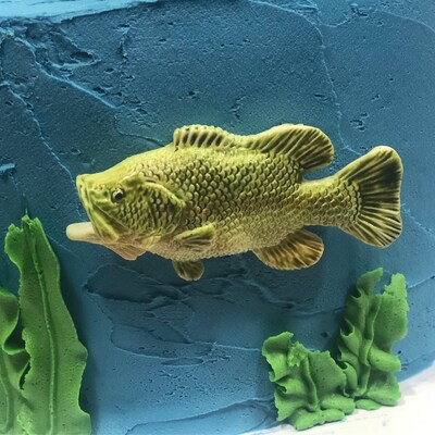 Fish Silicone Mold Fresh Water Bass Mould Resin Polymer Clay Chocolate ...