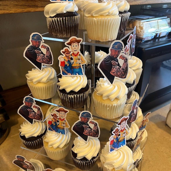 Custom Logo Cupcake Toppers for Events, Personalized Branding for ...
