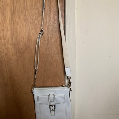 Coach Poppy Whipstitch 19004 Varchetto Tan Leather Bag Braided Strap ...