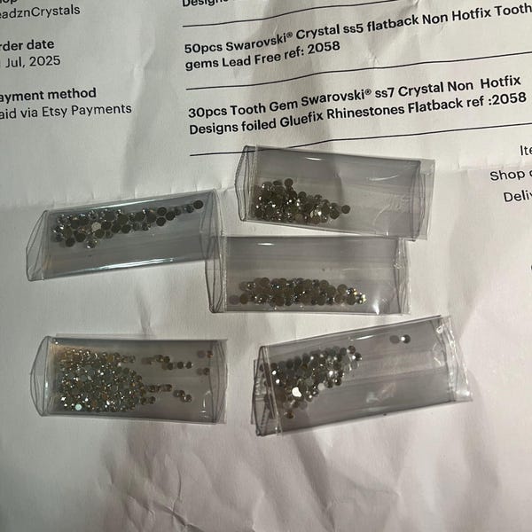 Swarovski® and Preciosa® Micro Gems and Crystal Pixie Ideal for Tooth ...