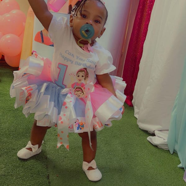 Custom Birthday Tutu Set Girl |birthday Tutu Set | Personalized Theme ...