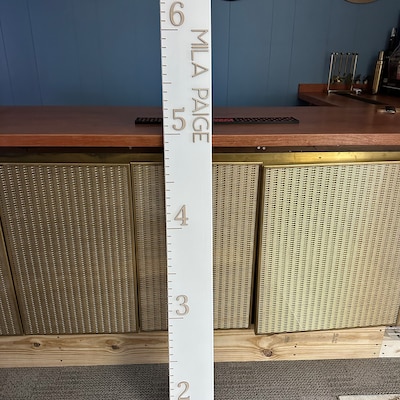 Growth Chart Ruler 3D, Wooden Measuring Stick for Kids, Giant Wall ...