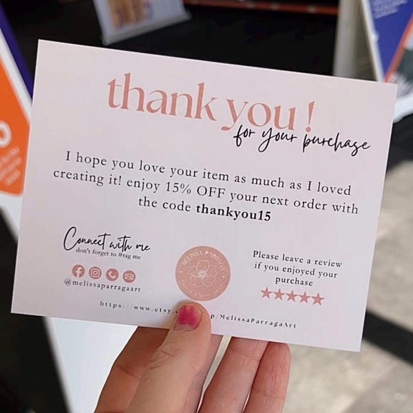 Made Our Day Editable Business Thank You Card, Small Business Thank You ...
