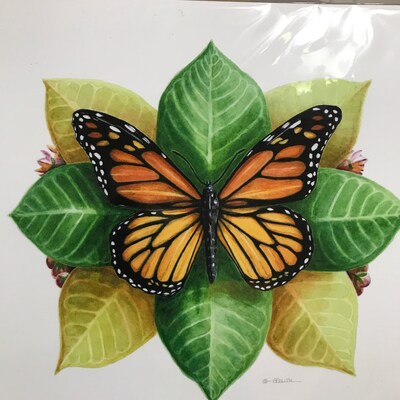 Monarch Butterfly Art Print - Etsy