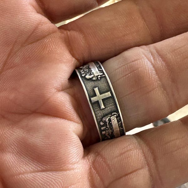 Aztec and Mayan Hieroglyphics Ring, Ancient Unique Mens Ring in ...