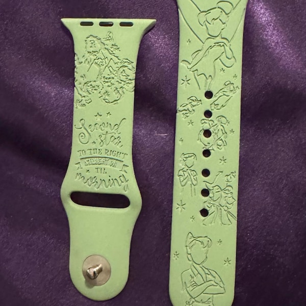 Sleeping Beauty Watchband, Engraved Watch Band, Disney Watch Band ...