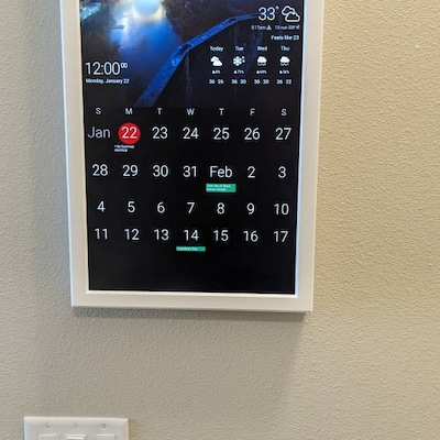 32 Touch Screen Digital Wall Display Smart Screen Wifi Calendar ...