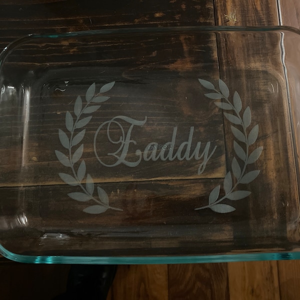 Personalized Engraved Glass Baking Dish, Custom Bakeware - Etsy