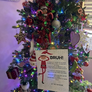 Elf Letter Bruh No Cap 6 7 - DIGITAL DOWNLOAD - Etsy