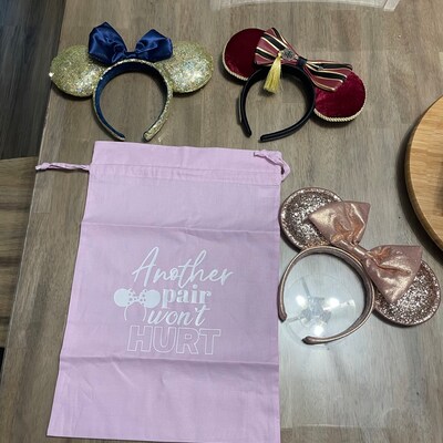 Another Pair Won't Hurt Minnie Ears Drawstring Bag Minnie - Etsy