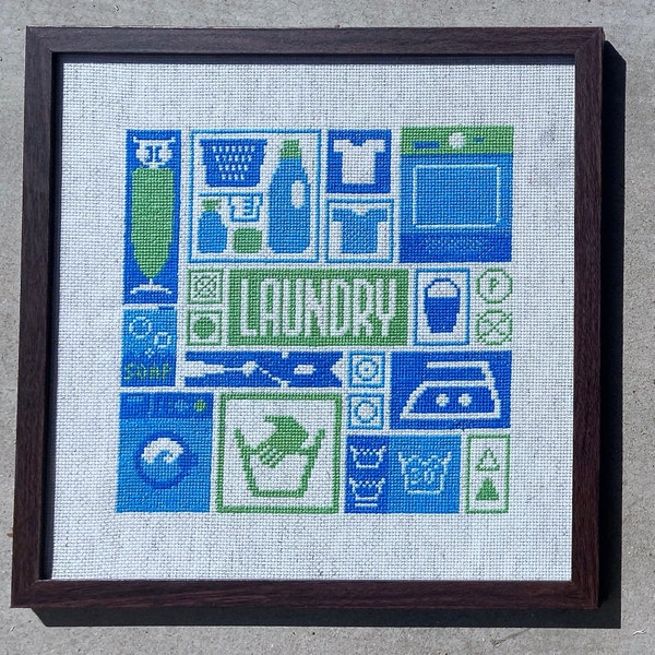 Laundry Day - Cross Stitch Pattern (digital Format - PDF) - Etsy