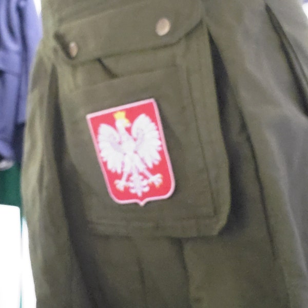 POLAND COAT of ARMS Patch Iron-on Embroidered Applique Polish Swallow ...