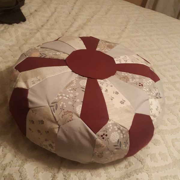 Patchwork Pouf PDF Sewing Pattern Moroccan Ottoman Pattern - Etsy