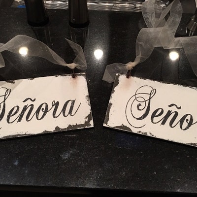 Senor and Senora Wedding Signs Spanish Wedding Decor Spanish Wedding ...