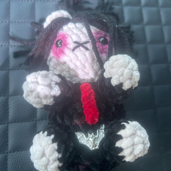 Gerard Teddy Bear - Alternative Band Inspired Crochet Bear - Etsy