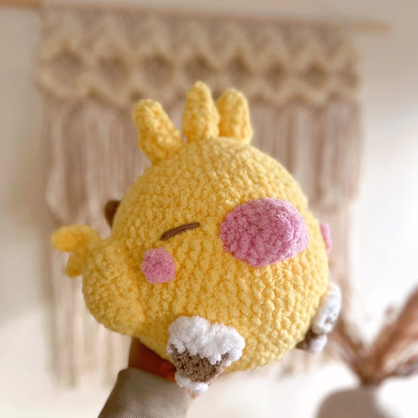 Fat Chocobo Chick Crochet Pattern (DIGITAL DOWNLOAD) - Etsy