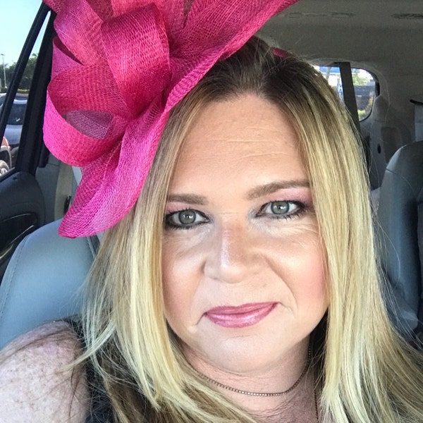 Tia Big Lime Green/yellow Kentucky Derby Fascinator,royal Wedding Hat ...