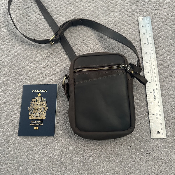 Mini Crossbody Bag / Small Messenger Bag Men Leather Bag Mens Crossbody ...
