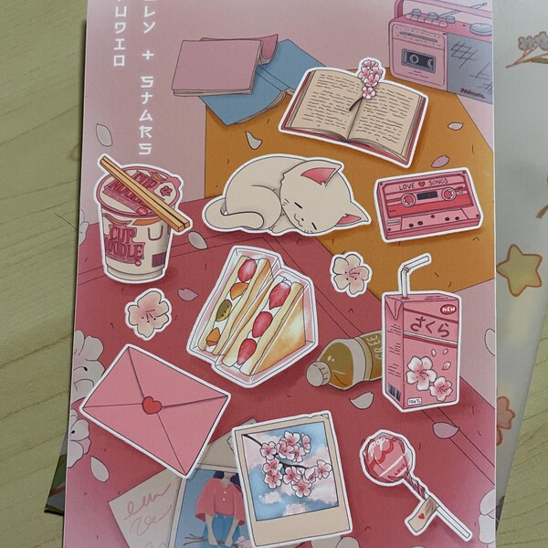 Study Friends Sticker Sheet • Hand Drawn • Kawaii Design • Cute School ...