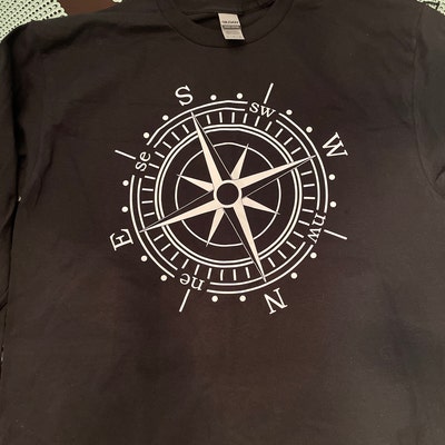 Compass Shirt, Camping Shirt, Compass Gift, Adventure Shirt, Hiking ...