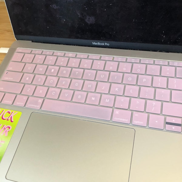 Pink Silicone Keyboard Cover, Tech Accessory, MacBook Pro Keyboard ...