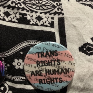 Trans Wizards and Witches Transgender Harry Potter Badge Book Text With ...