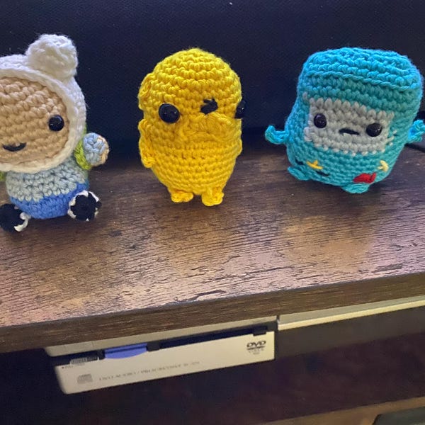 3-in-1 Adventure Time Crochet Pattern Bundle Finn Jake BMO Amigurumi ...