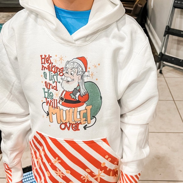 Mullet Santa | Funny Christmas Hand Drawn Digital Download ...