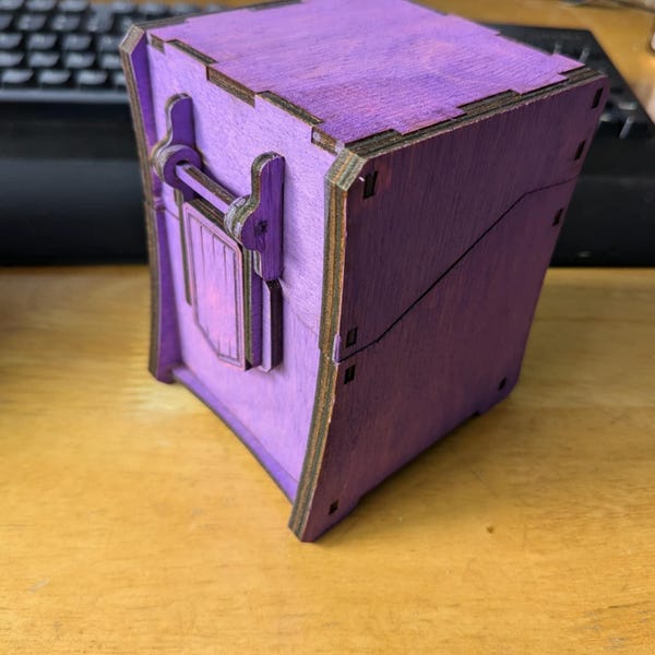 Card Storage Box 00141. 3mm, 1/8in, 3.6mm, 4mm, 4.5mm, 5mm. Laser Cut ...