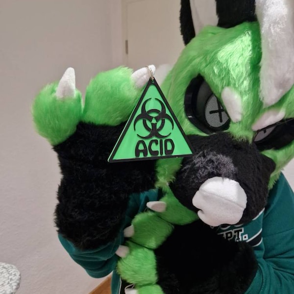 Custom 3d-printed Fursuit Name Tag ID Badge for Collars - Etsy