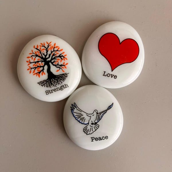 In Loving Memory Engraved River Rock With Various Sentiments SOLD ...