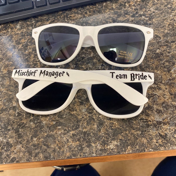 Wizard Themed Bachelorette, Bridal Party & Wedding Sunglasses - Etsy