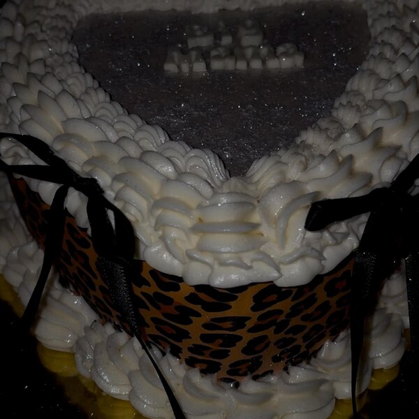 Cheetah Leopard Print Pattern Edible Picture Strips | Wrap Sides of ...