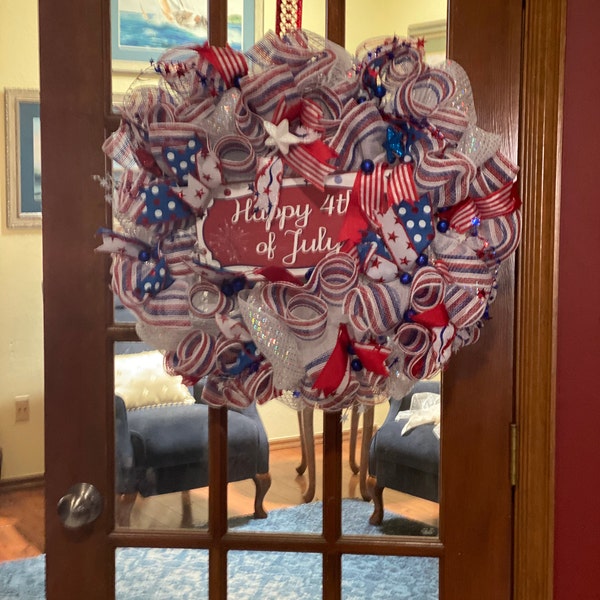 Purple and Silver Christmas Wreath, Glitter Snowflake Decor, Purple ...