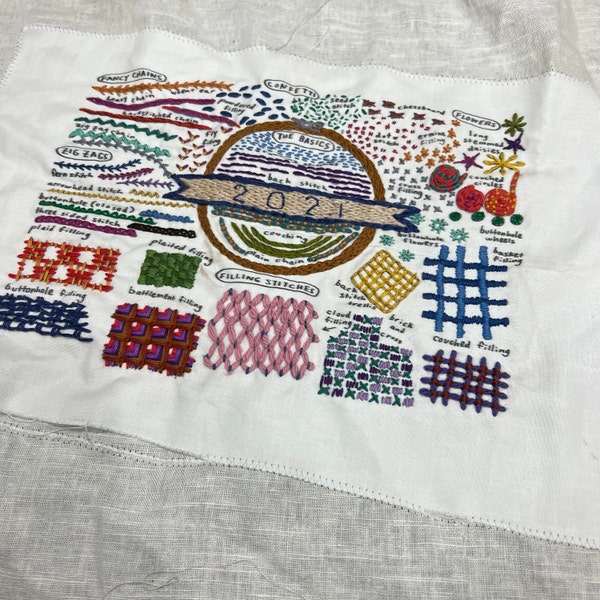 Drawing Stitches Sampler - Etsy