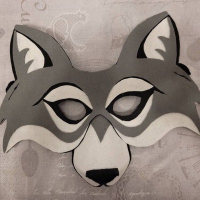 Wolf Mask PDF Pattern - Etsy