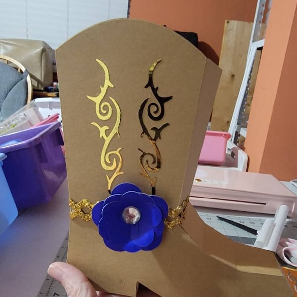 Cowboy Boot - 3D Project for Manual Cut or Machine Cutting File Country ...