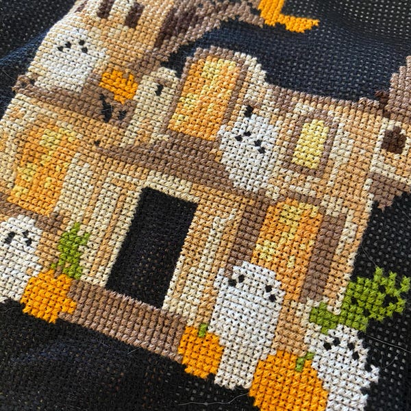 Haunted House Cross Stitch Pattern PDF - Cs21 - Etsy