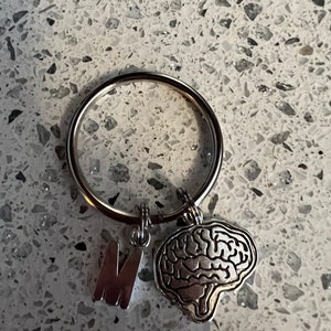 Brain Keychain Neurology Gift Anatomy Keychain Psychology - Etsy